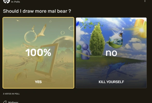 i don't mean to make fun of everyone here (i used inspect element) | Fandom