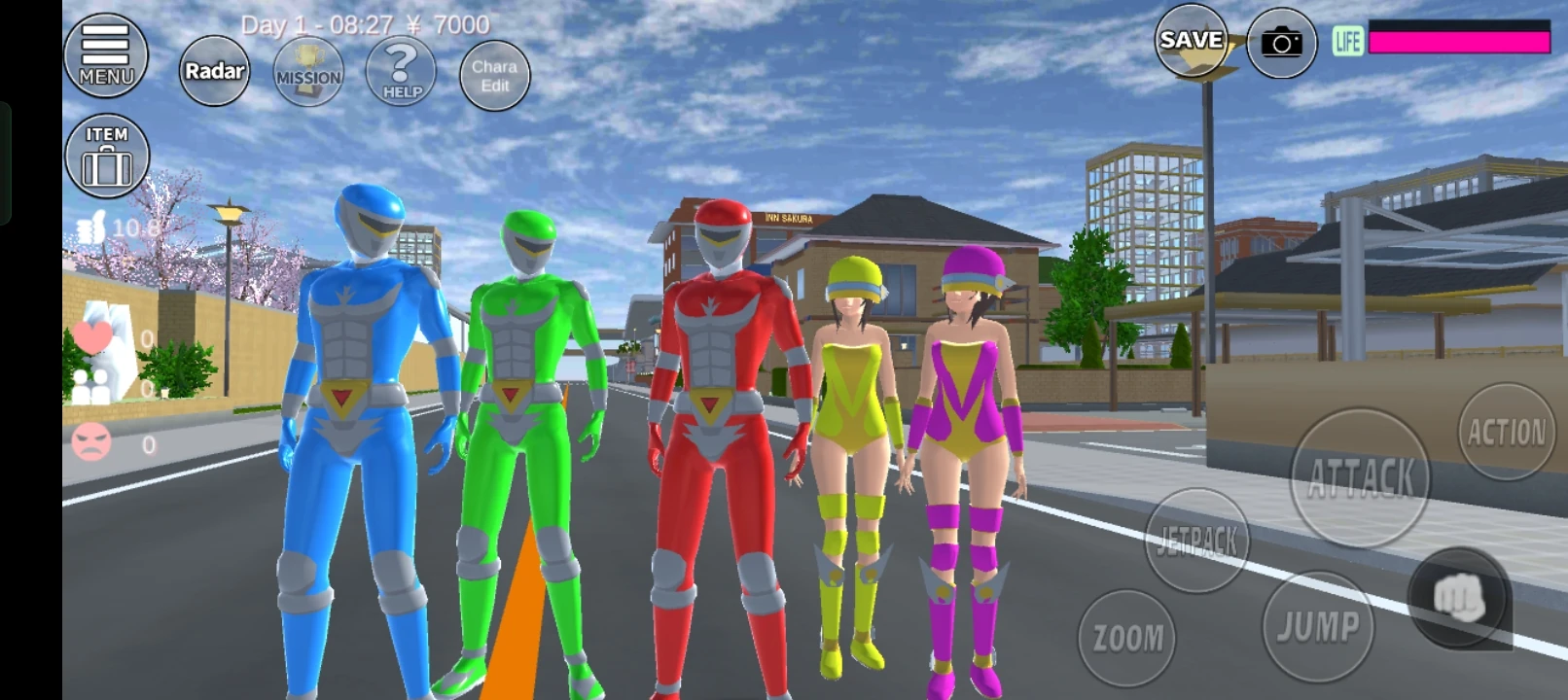Sakura School Simulator Super Sentai And Power Rangers | Fandom