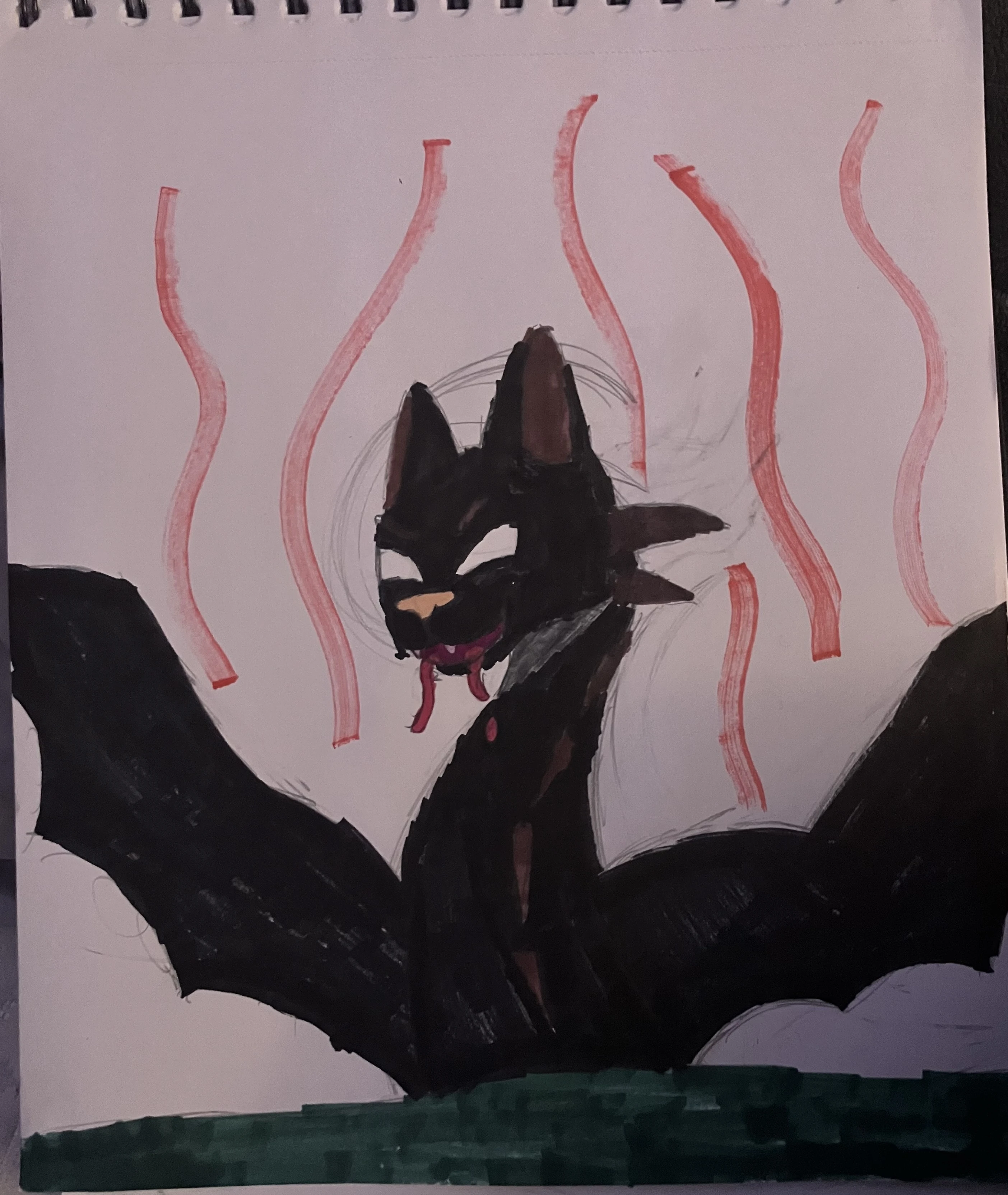 Spooky bat drawing! | Fandom