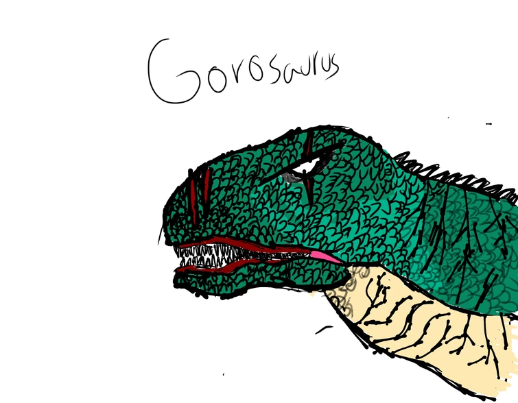 Gorosaurus Head Sketch Finished | Fandom