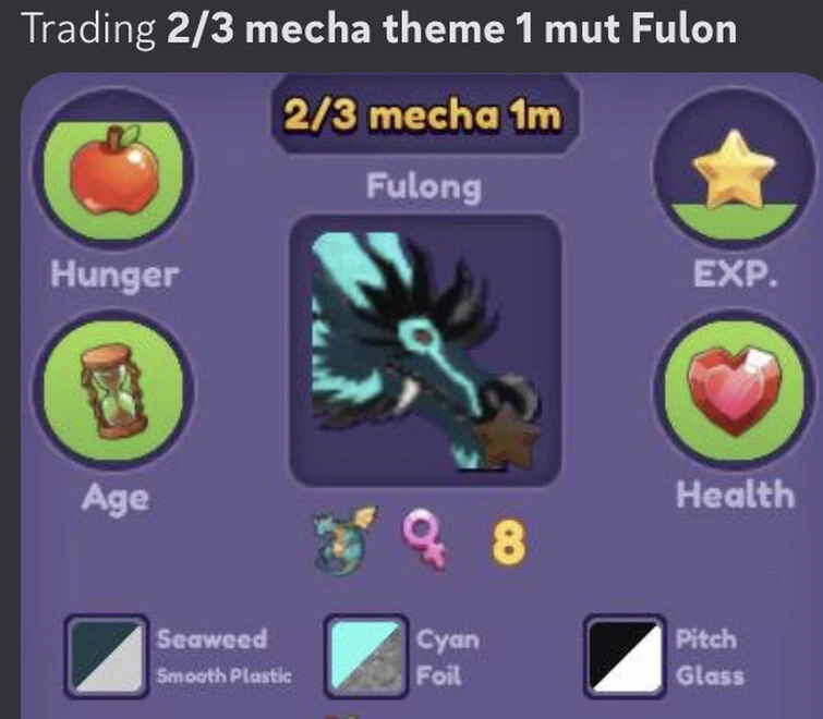 LF fm dbl rhl or thl DBL WORLDS (also trading 2/3 mecha 1 mut fulong) please read whole post ...