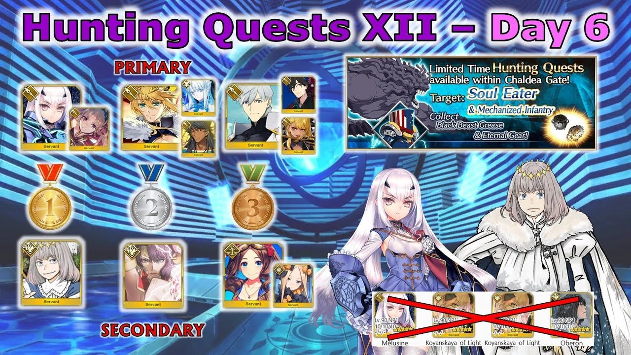 FGO NA - Hunting Quests XII - Day 6: Soul Eater Hunt (3T farming - 6 ...