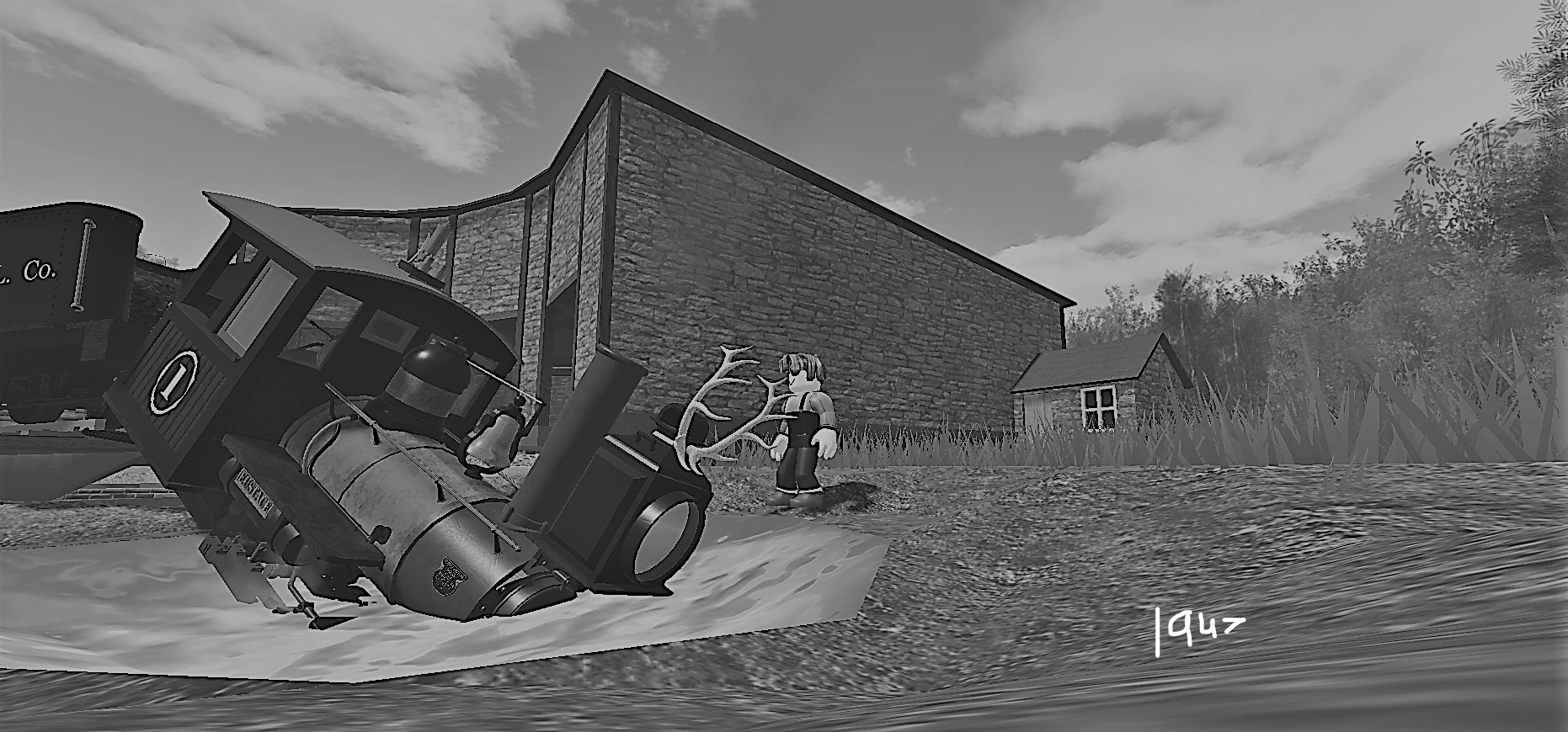 Eustace after falling into ditch 1947 (non-canon) | Fandom