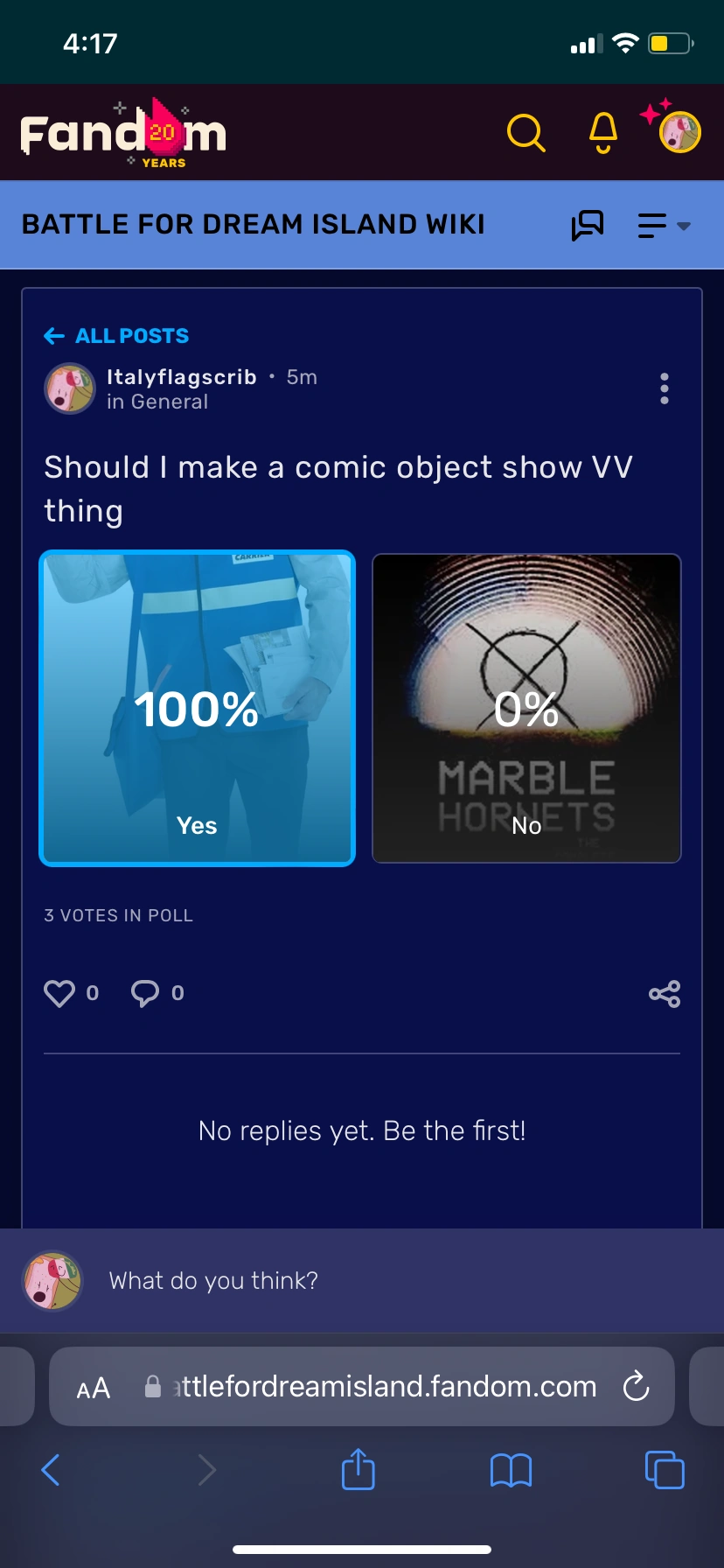 No one is gonna vote no sooo | Fandom