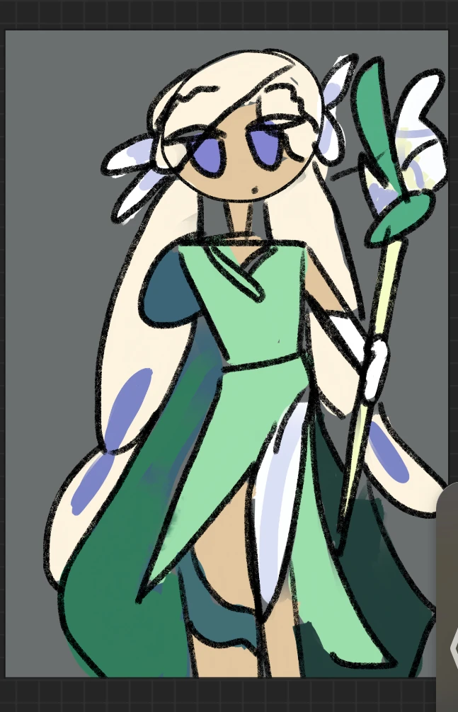 Blue lily w.i.p for all ya fresh fellas (click for full) | Fandom