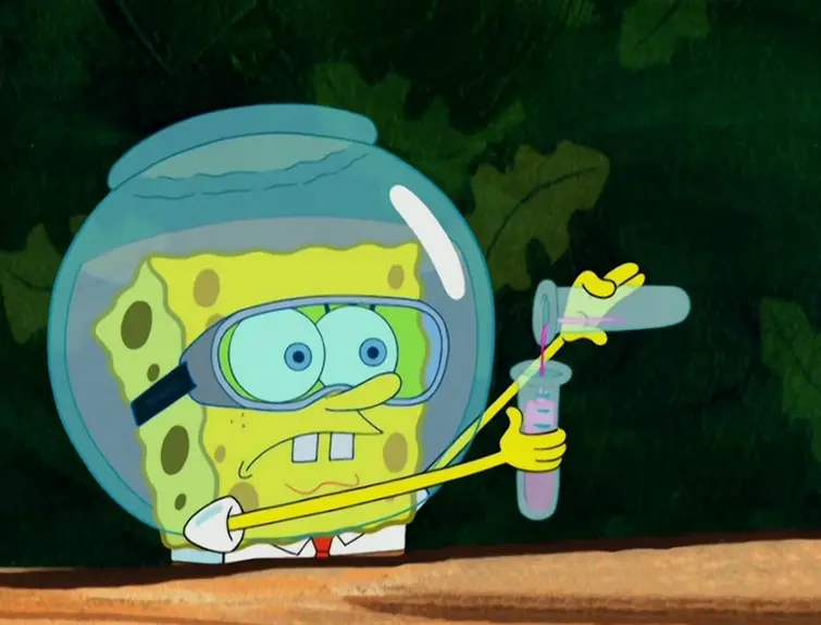 SpongeBob in this shot looks a lot like his Early Season 2 design. | Fandom