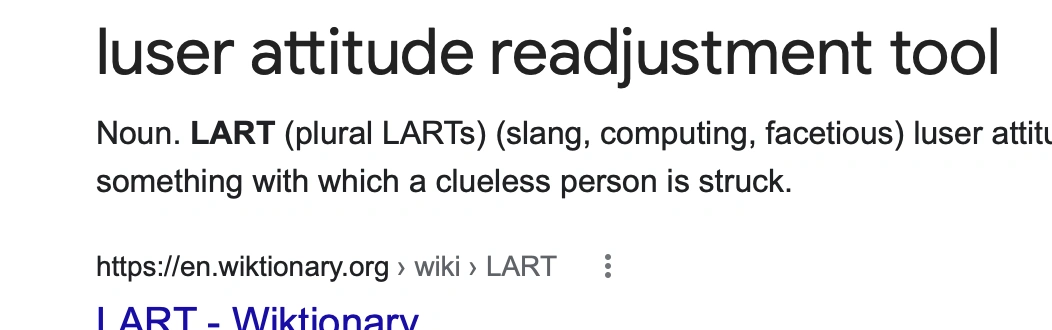 Bruh I just googled the meaning of Lart | Fandom