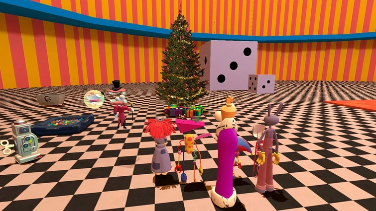 Everyone at the Christmas tree! | Fandom