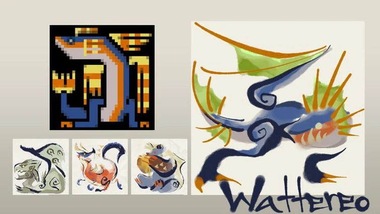 Here is some of my favorite fan-art of MH rise monster Icons made by ...