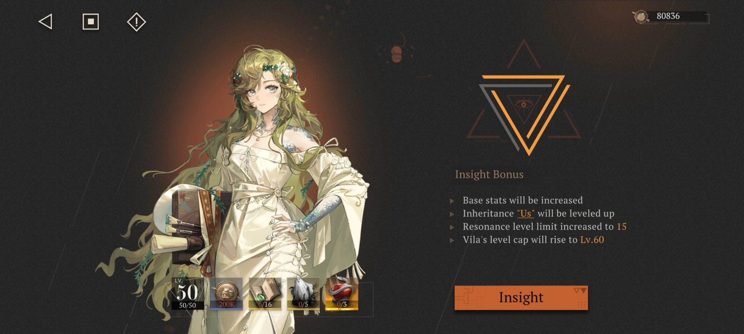 Should i Insight 3 my Vila or level up my Argus? | Fandom