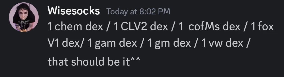 Look at my dex order on discord 🥰 | Fandom