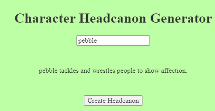 Random head cannon generator Stuff :P | Fandom