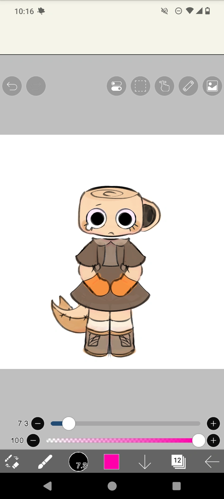 An unfinished drawing of Shelly | Fandom