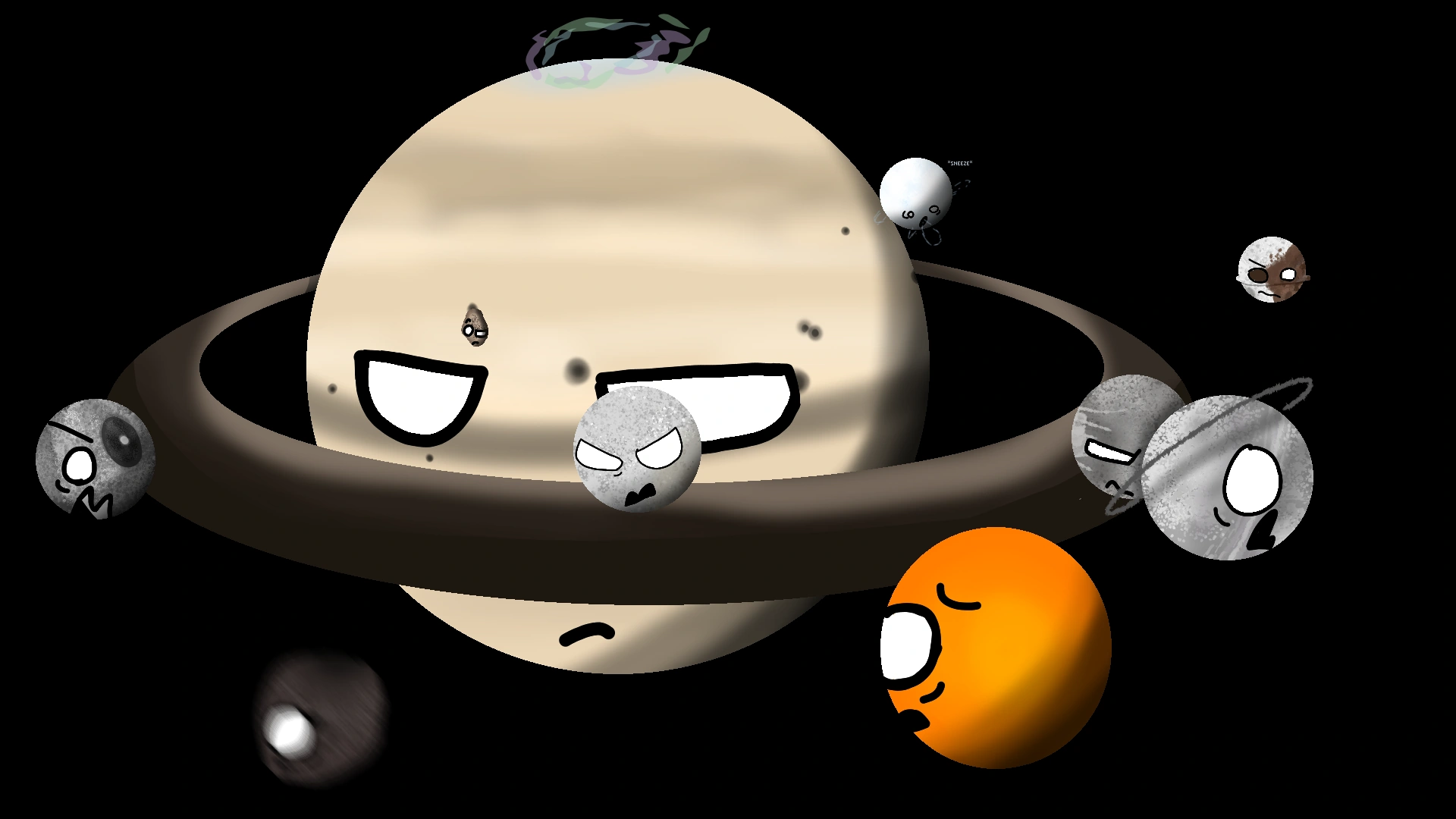 Saturn and his moons | Fandom