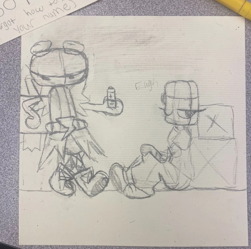 Voltik’s head is such a weird shape that it’s annoying to draw her eyes ...