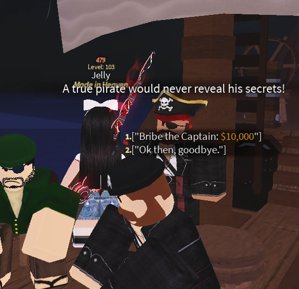 can someone tell me what happens after you bribe the captain | Fandom