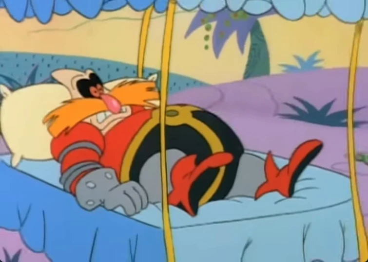 Robotnik laying on the bed thinking about his life choices (AOSTH) | Fandom