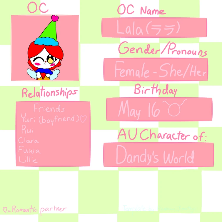 OC/AU character profile for Dandy's World and more | Fandom