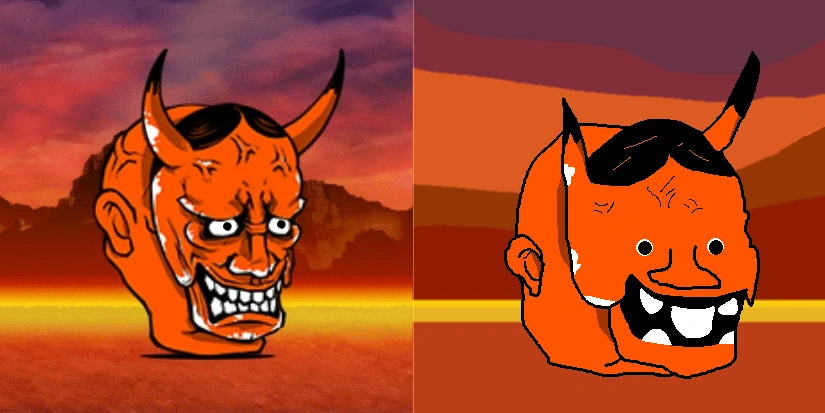 Tried to draw hannya | Fandom