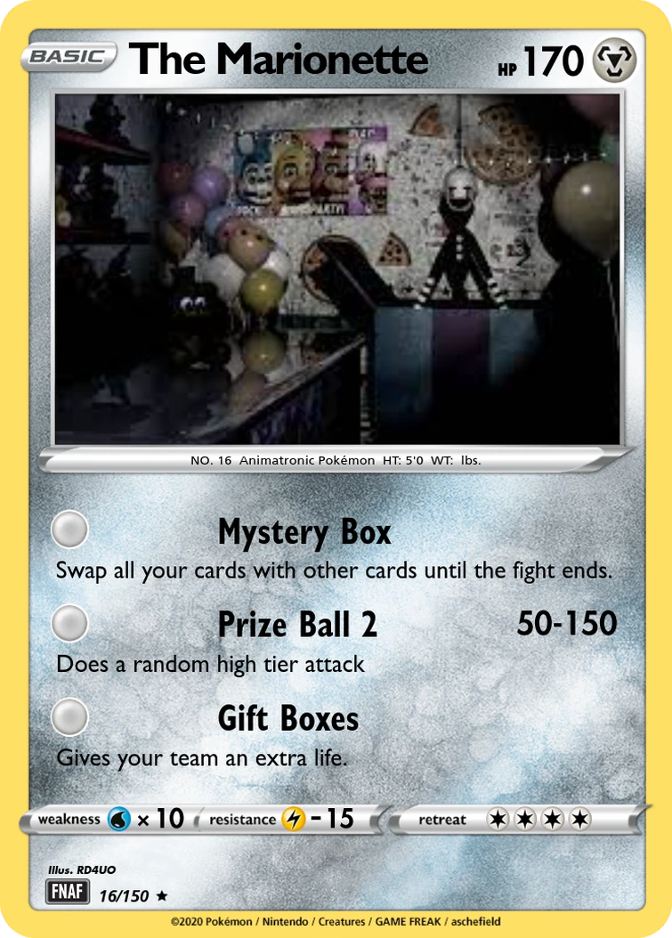 FNAF Pokemon cards part: idk | Fandom