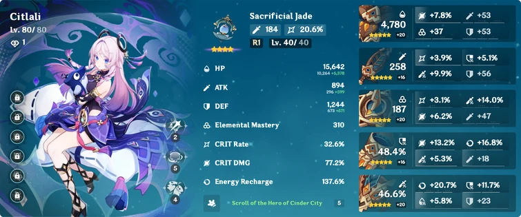 build advice for citlali? | Fandom