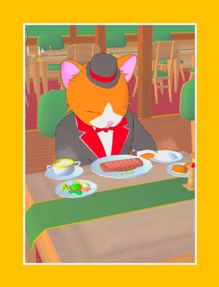 Cat Butler enjoying his meal | Fandom