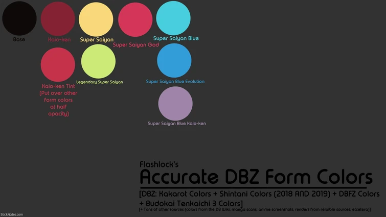Flashlock's Completely Accurate DB Form Colors | Fandom