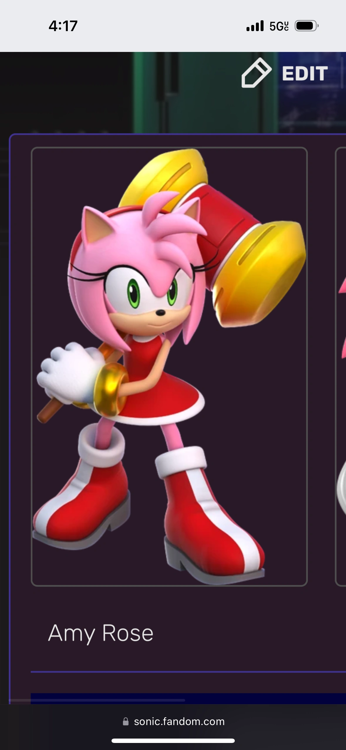 Wow they edited the new modern Amy render to be the one from dream team ...