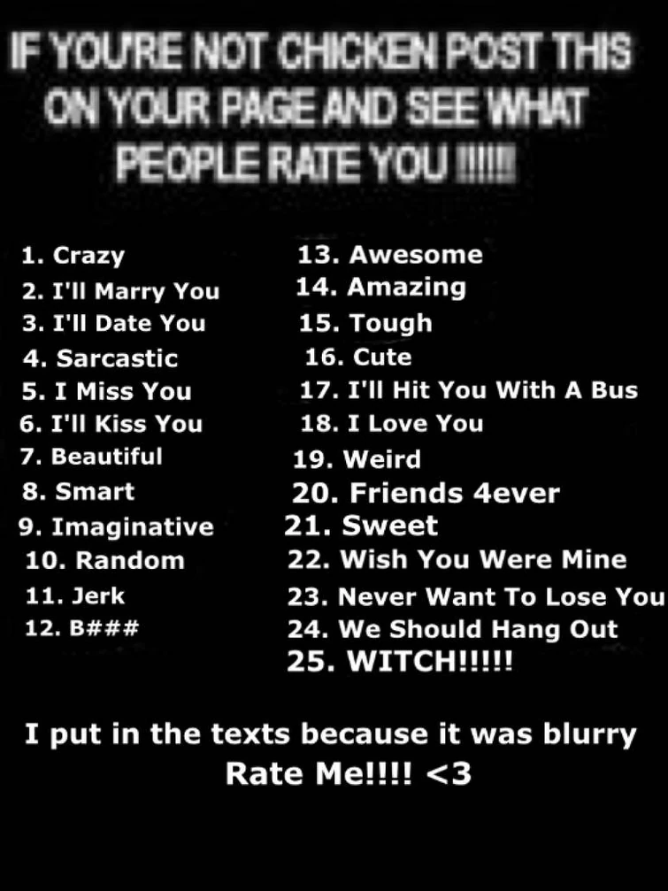 Rate me again... LMAO | Fandom