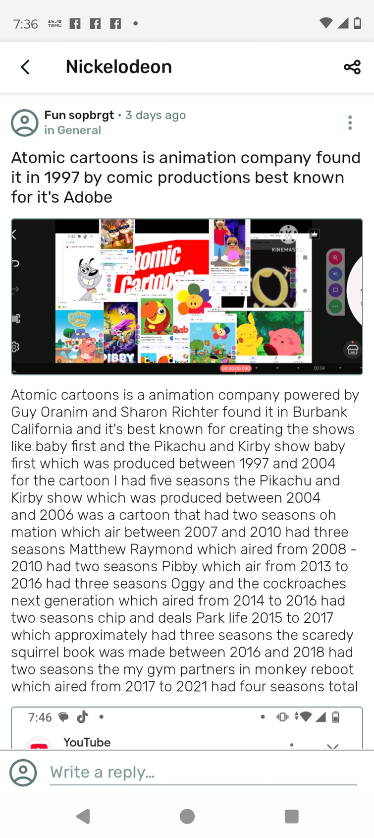 Some of the content that atomic cartoon is producing the 2000s include ...