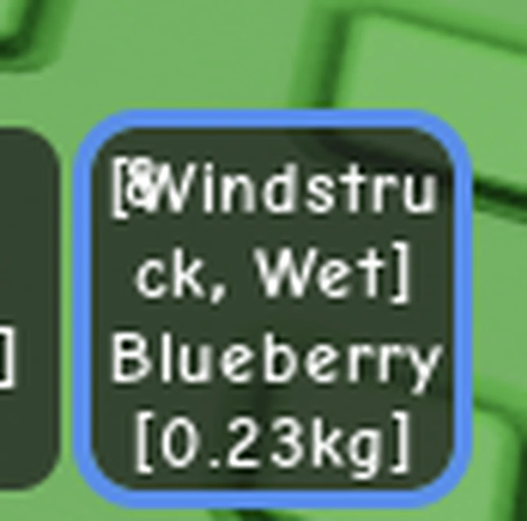 Windstruck, Wet Blueberry for auction. | Fandom