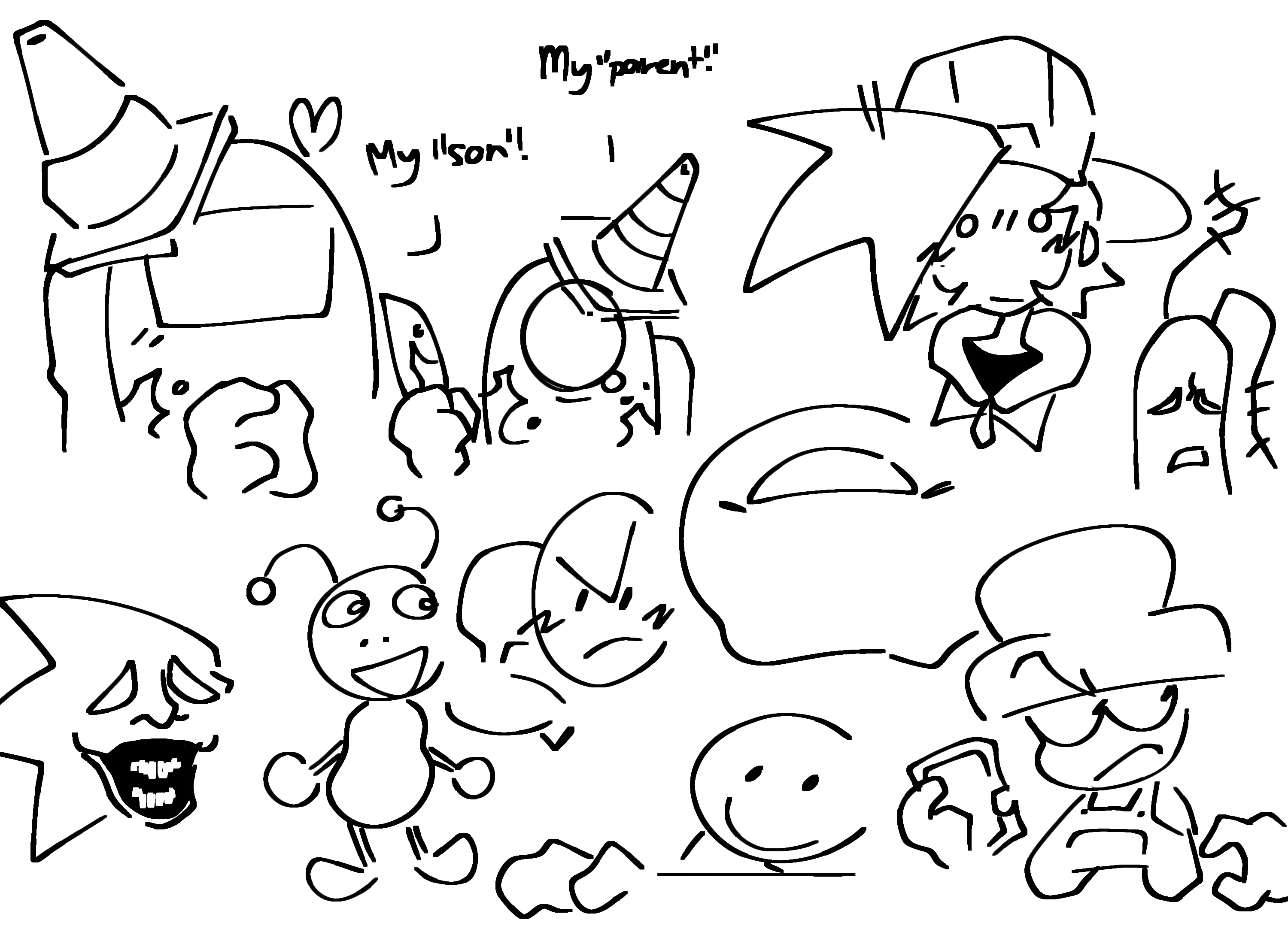 Actual doodles. | Fandom