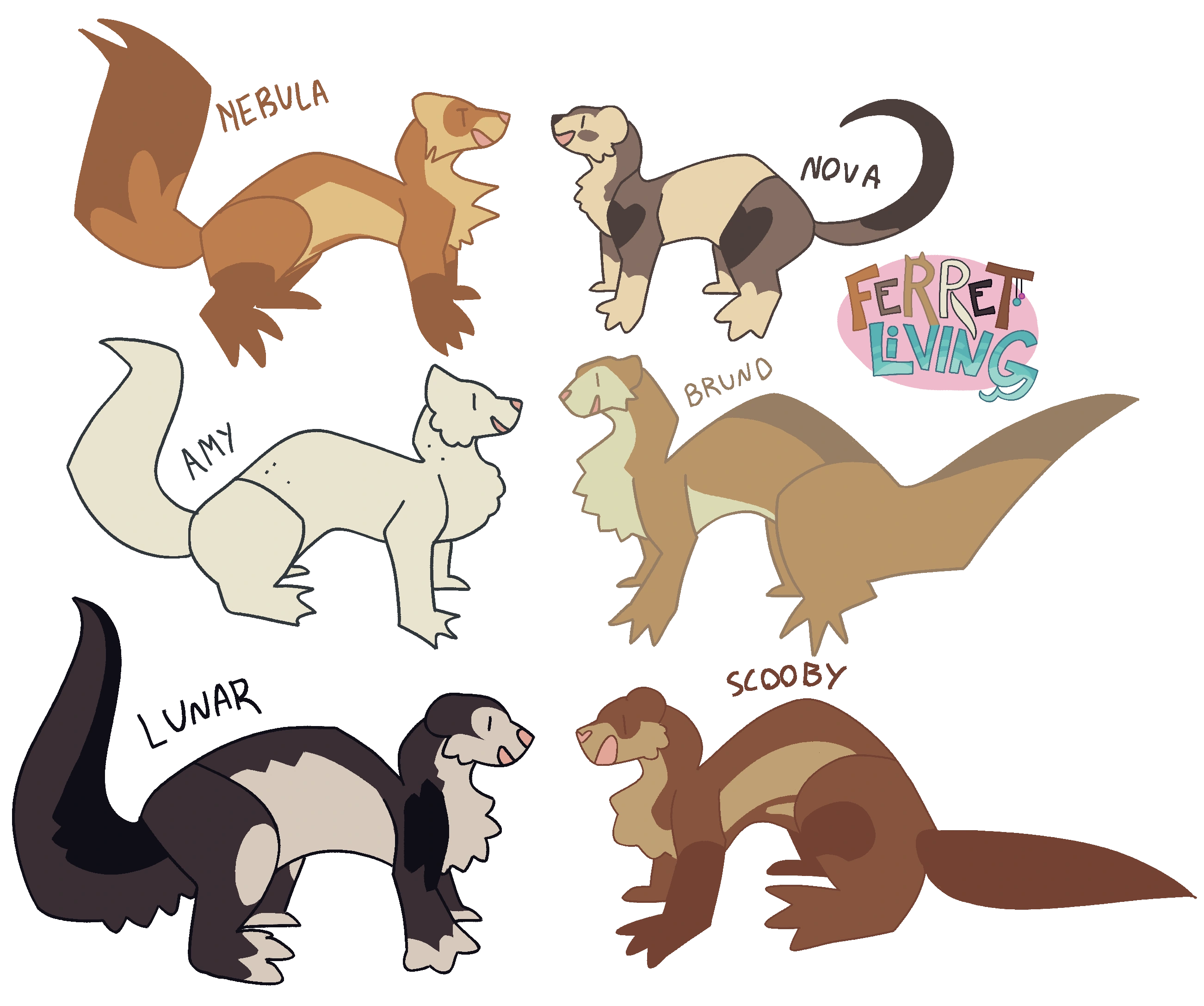I drew animation references for my ferrets for like the ninth time | Fandom