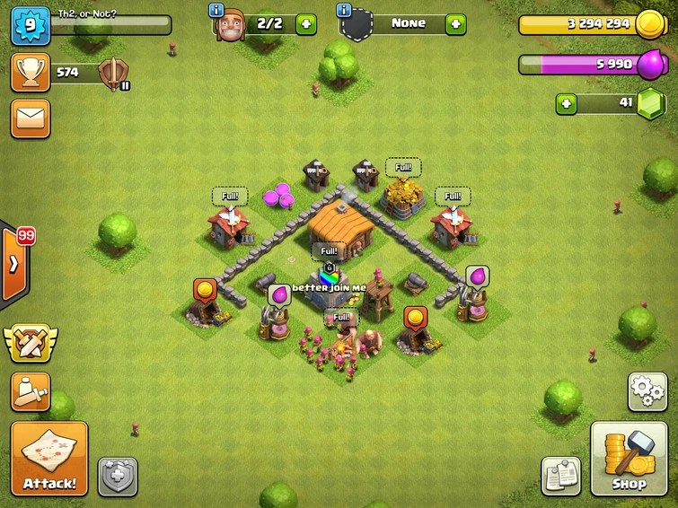 Th2 with a Clan Castle | Fandom