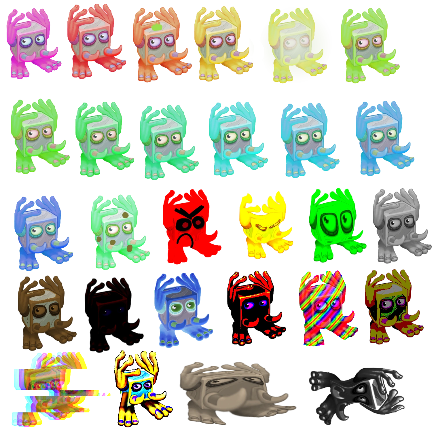 Types of rare noggin and names | Fandom