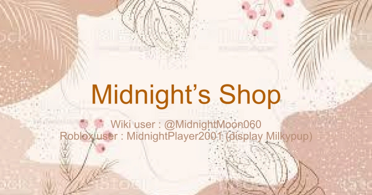 Pure/Theme shop! | Fandom