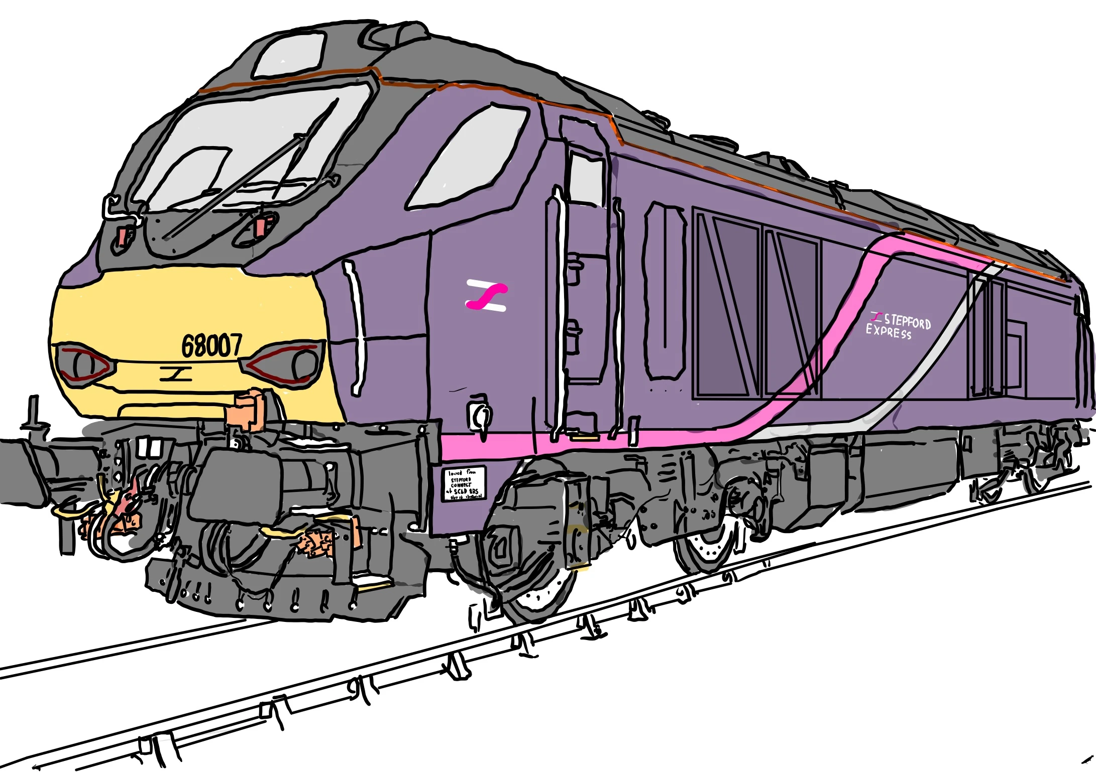 So I draw a Class 68 on Stepford Express livery | Fandom