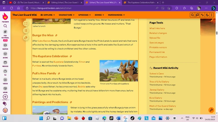 Fixed the Kupatana celebration image on Ushari's page. | Fandom