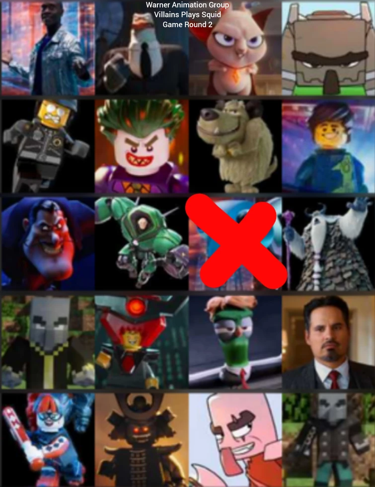 Warner Animation Group Villains Plays Squid Game How To The Survive ...