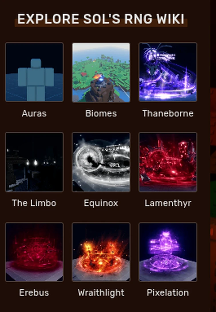 Sol's RNG Wiki Megathread | Fandom