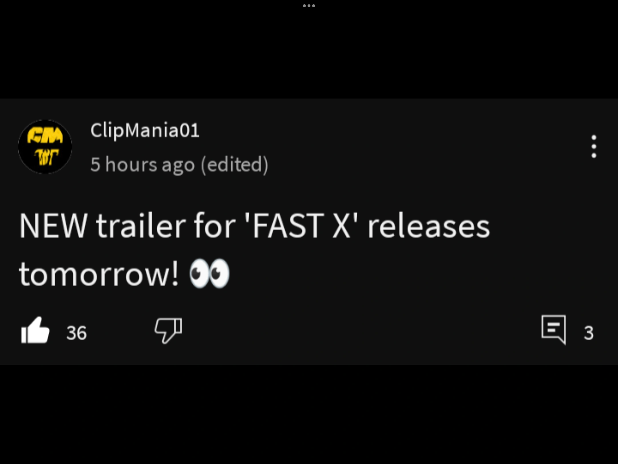 New trailer tomorrow | Fandom