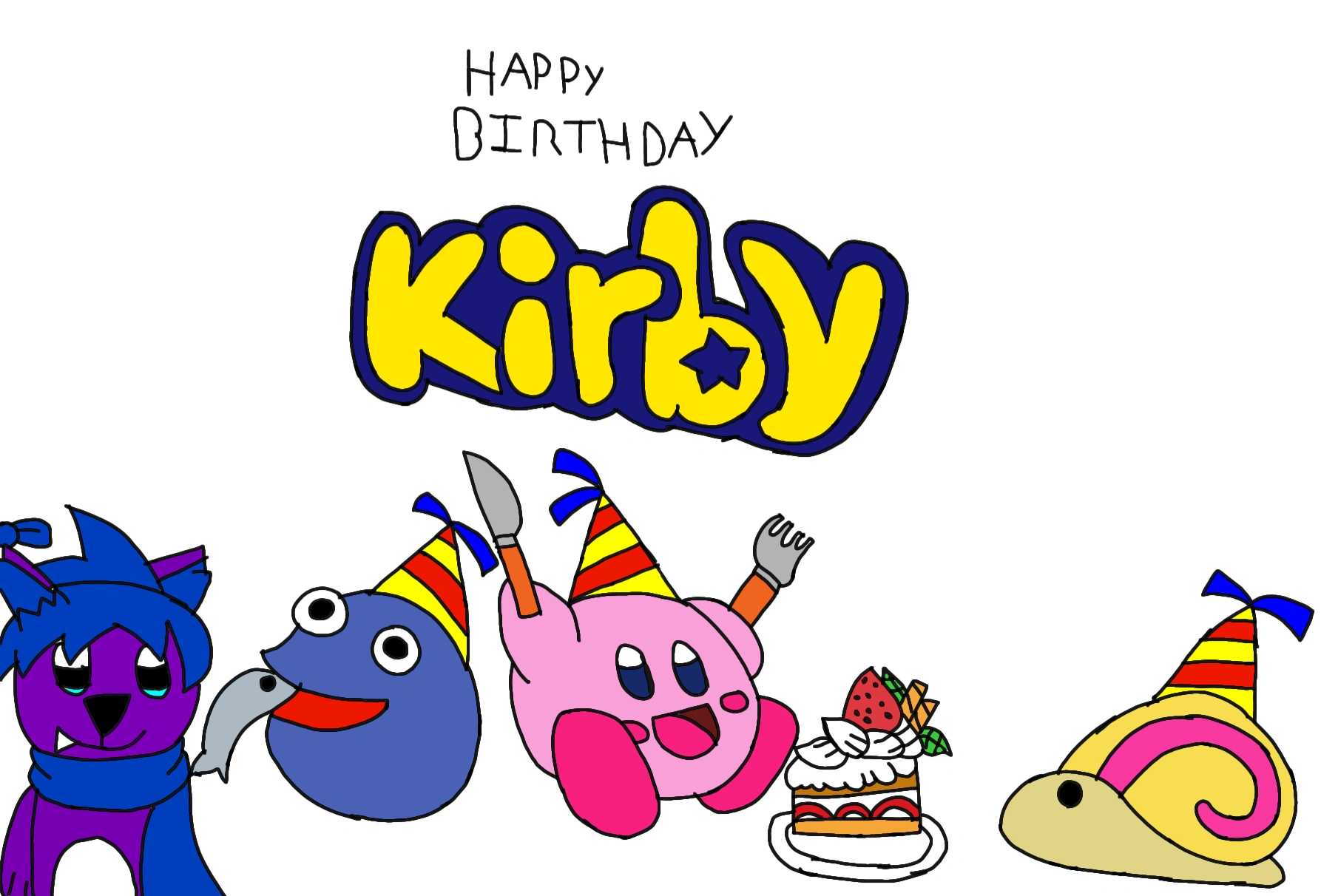 Kirby anniversary art | Fandom