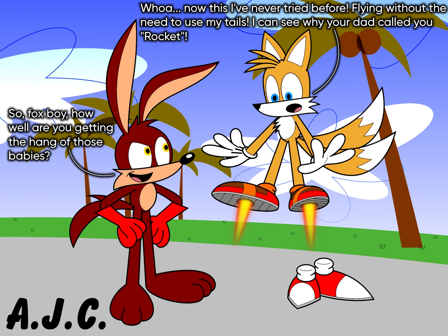 (Fan character) Trying out Rocket's shoes | Fandom