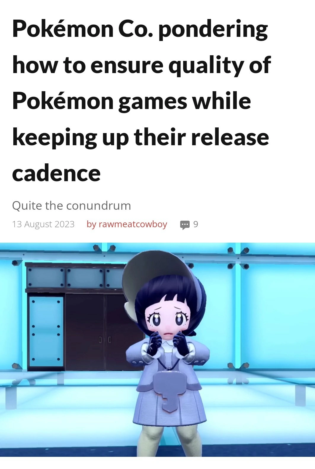 I know shitting on Pokémon has been a dead horse, but man this is just ...