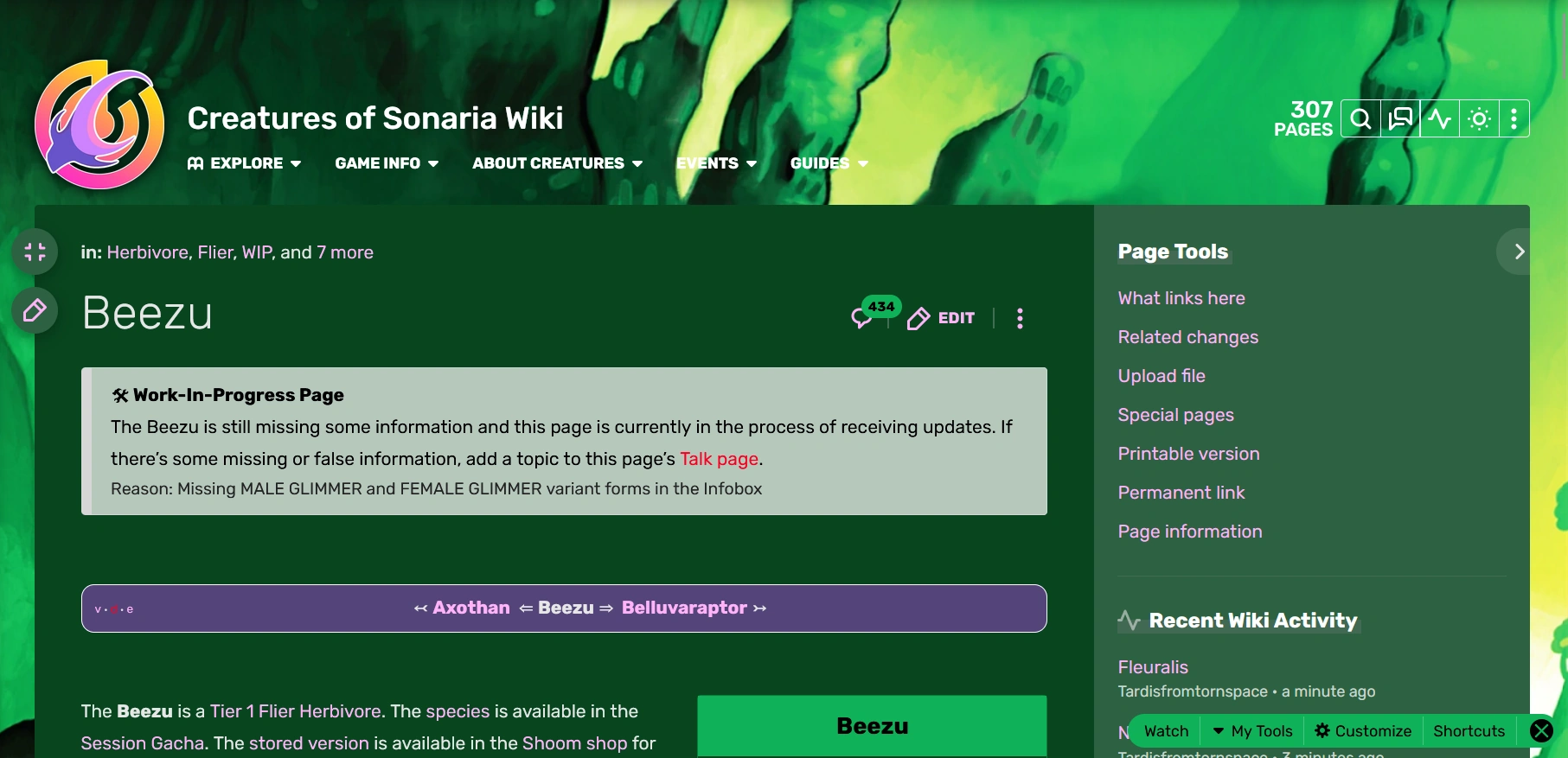 what a cool beezu page | Fandom