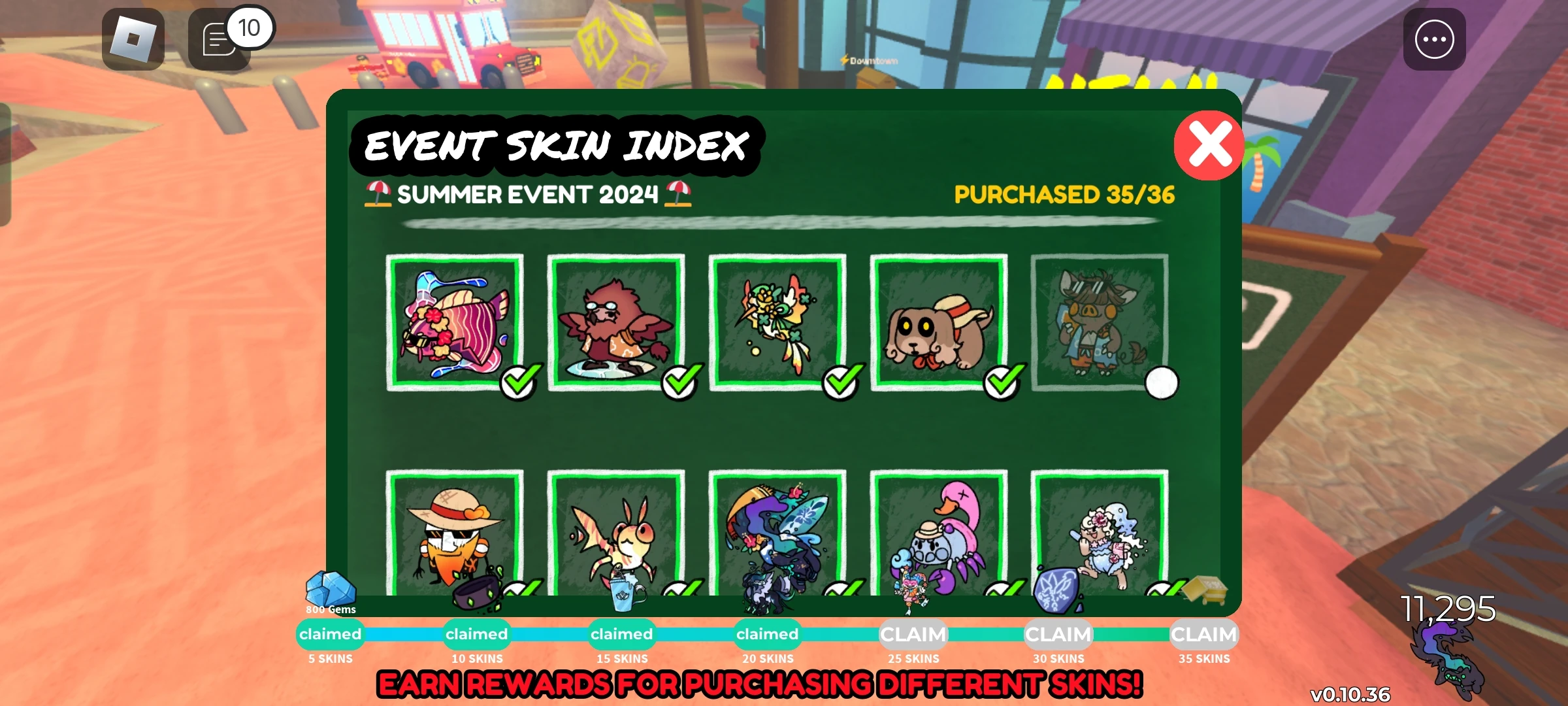 Purchasing summer skins | Fandom