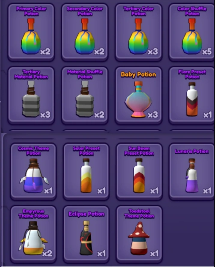 lf out of game elemental pots :) | Fandom