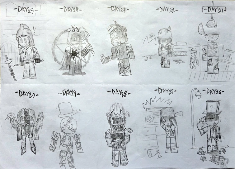 Drawtober completed. | Fandom