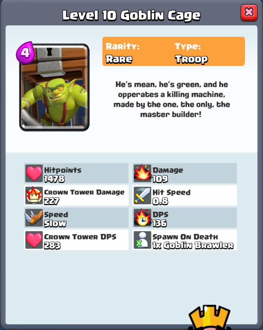 My idea for a goblin cage evo | Fandom