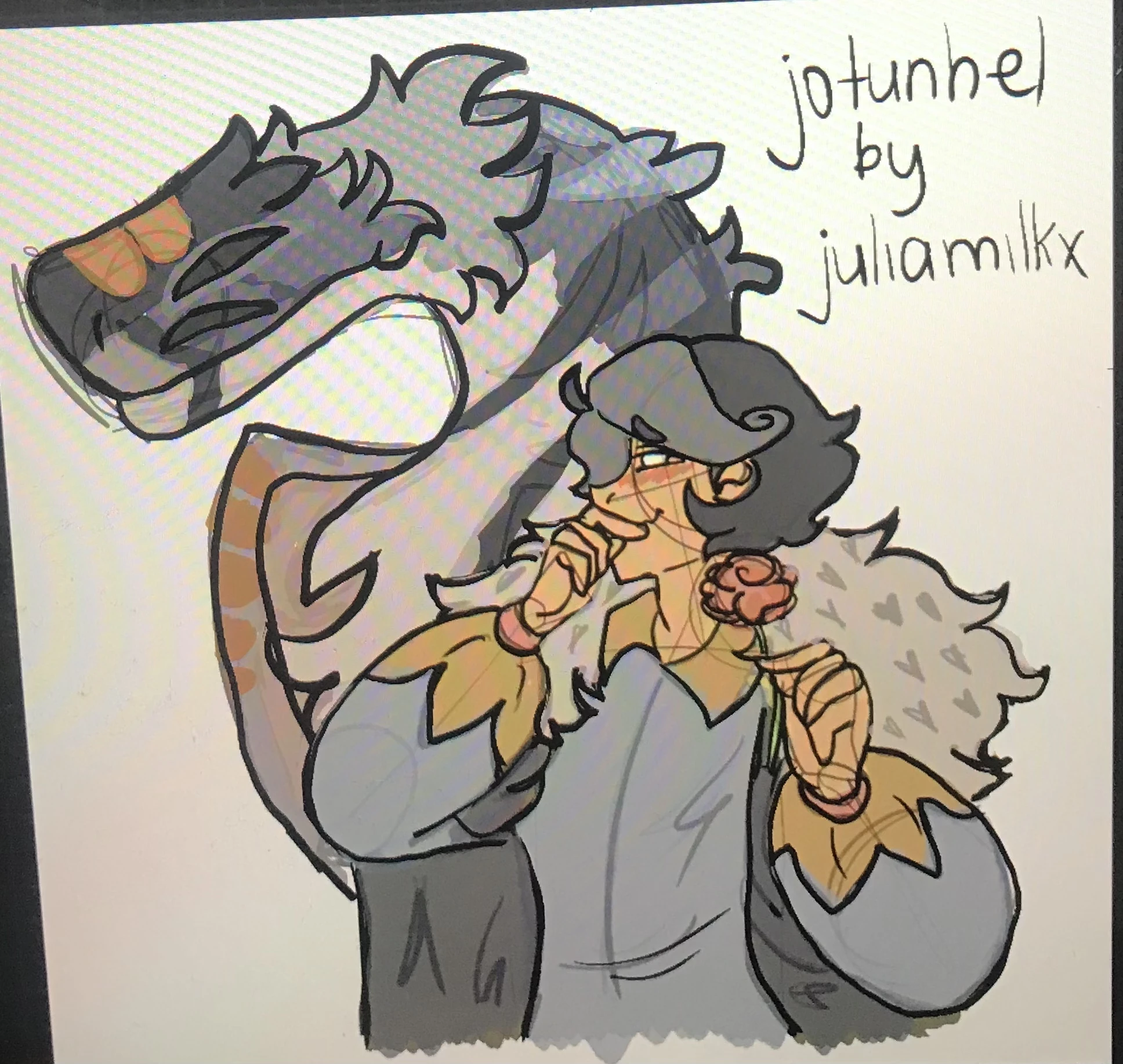 Human jot and his pet | Fandom